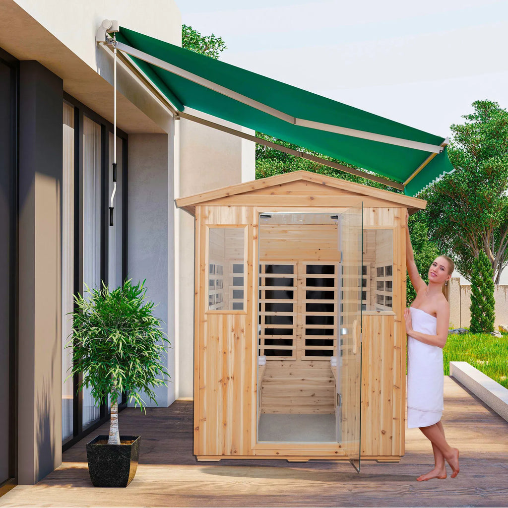 Old Fir Wood Far Infrared Outdoor Sauna Room For 3 To 4 Person | D0102 ...
