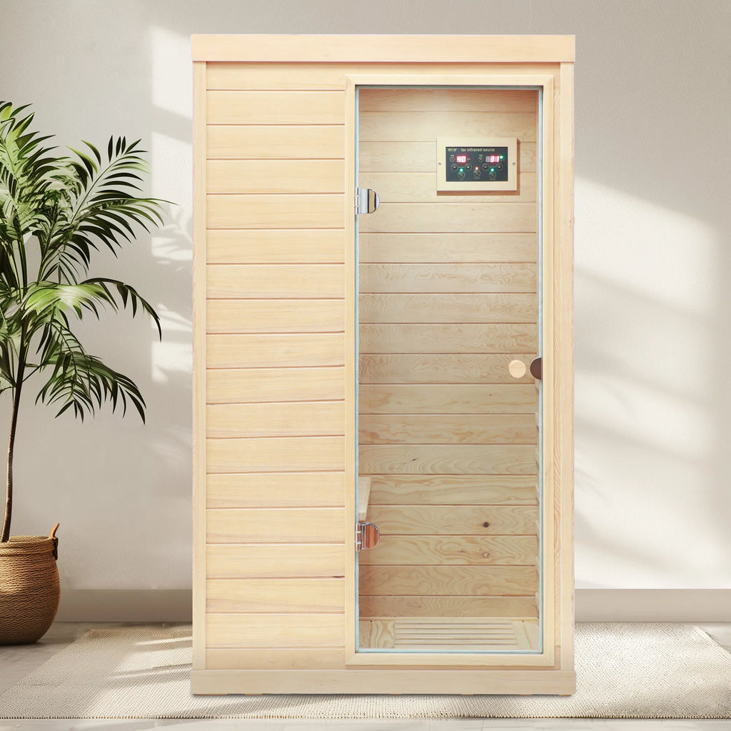 Hemlock Mini 1 person far infrared indoor sauna room | D0102HQACGY ...